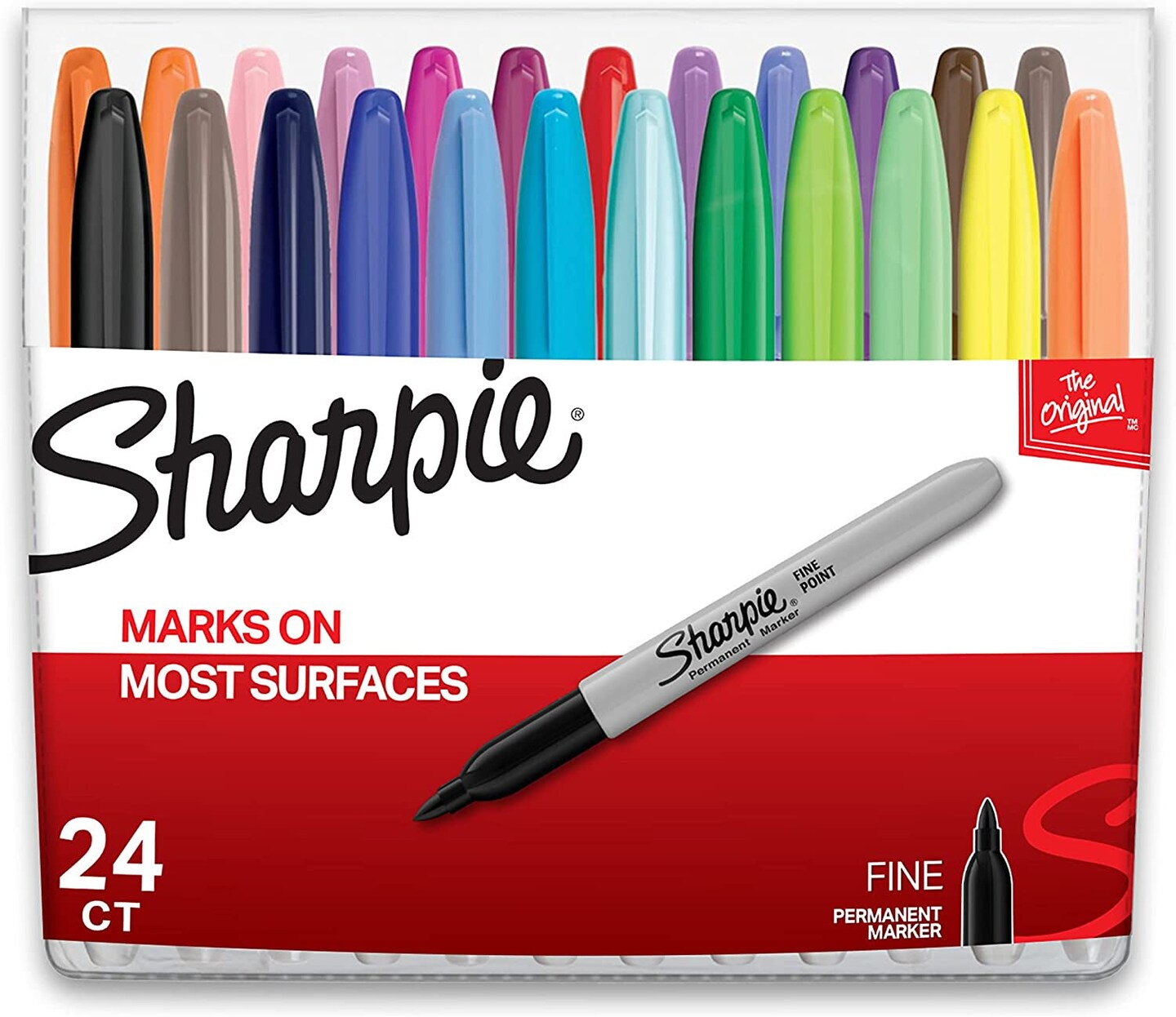 Permanent Markers, Fine Point, Assorted Colors, 24 Count | Michaels
