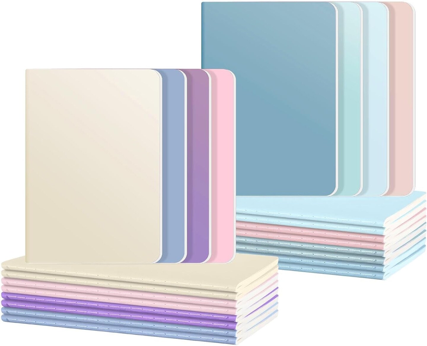 24 Pack Colorful Notebooks, Journals in Bulk, Lined Paper Sketchbooks ...