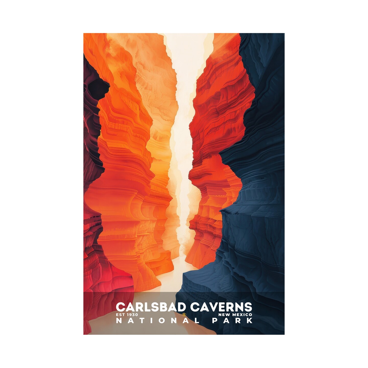 Carlsbad Caverns National Park Poster, Travel Art, Office Poster, Home ...