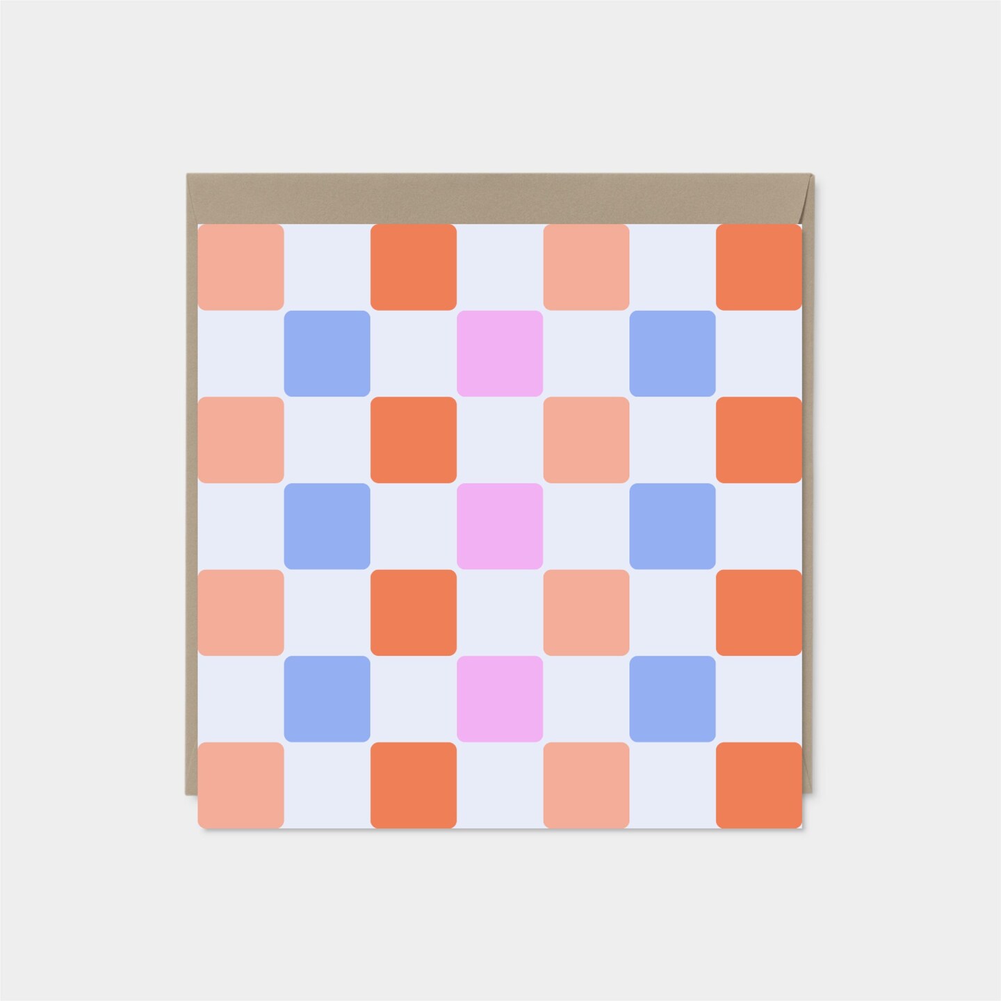 Rounded Checkerboard Square Card II | Michaels