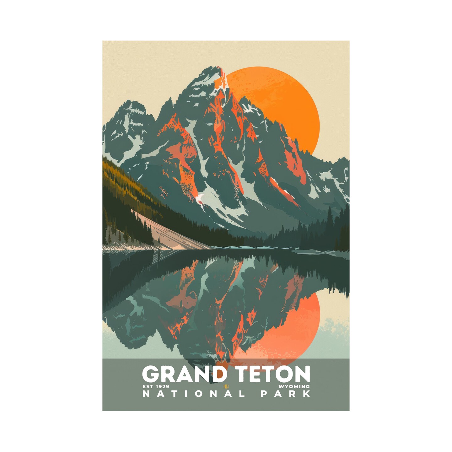 Grand Teton National Park Poster, Travel Art, Office Poster, Home Decor ...