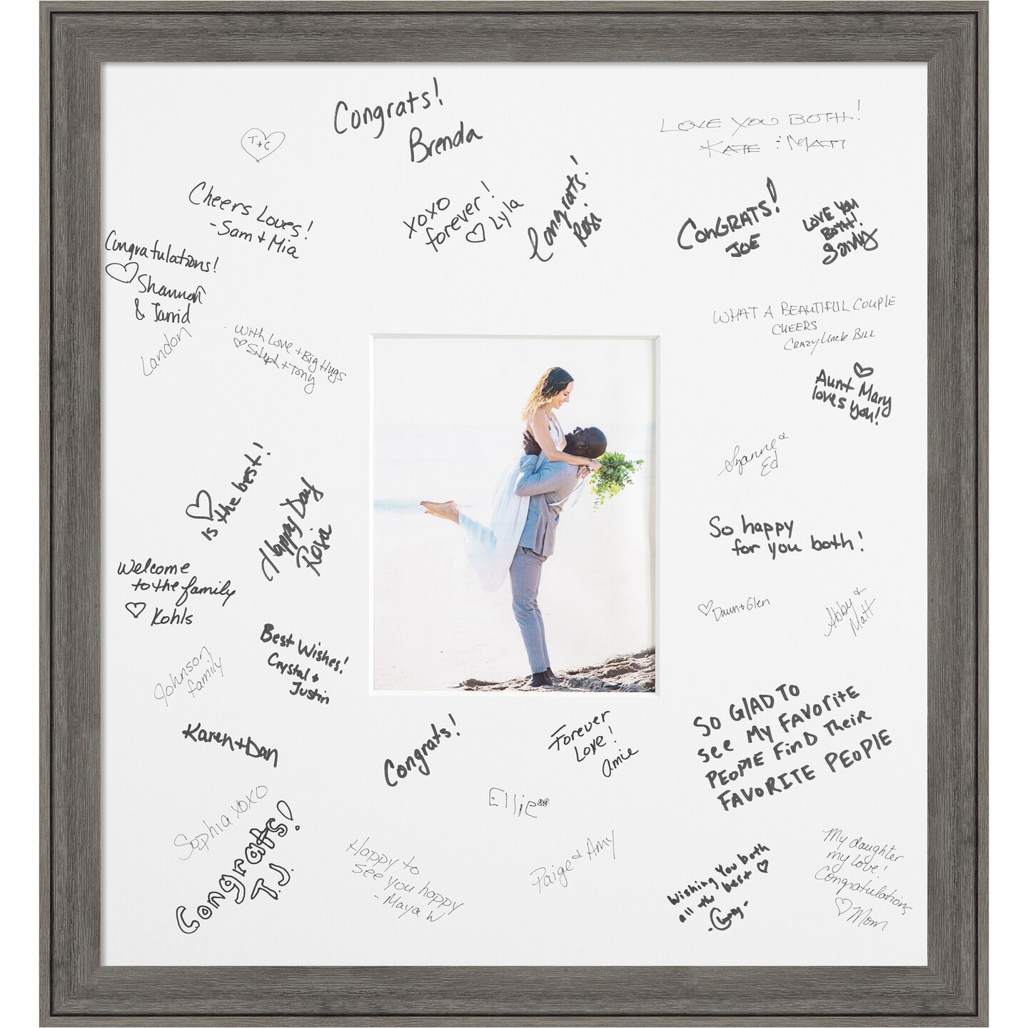 Regis Signature Mat Picture Frame, Photo Frame Wedding Guest Book ...