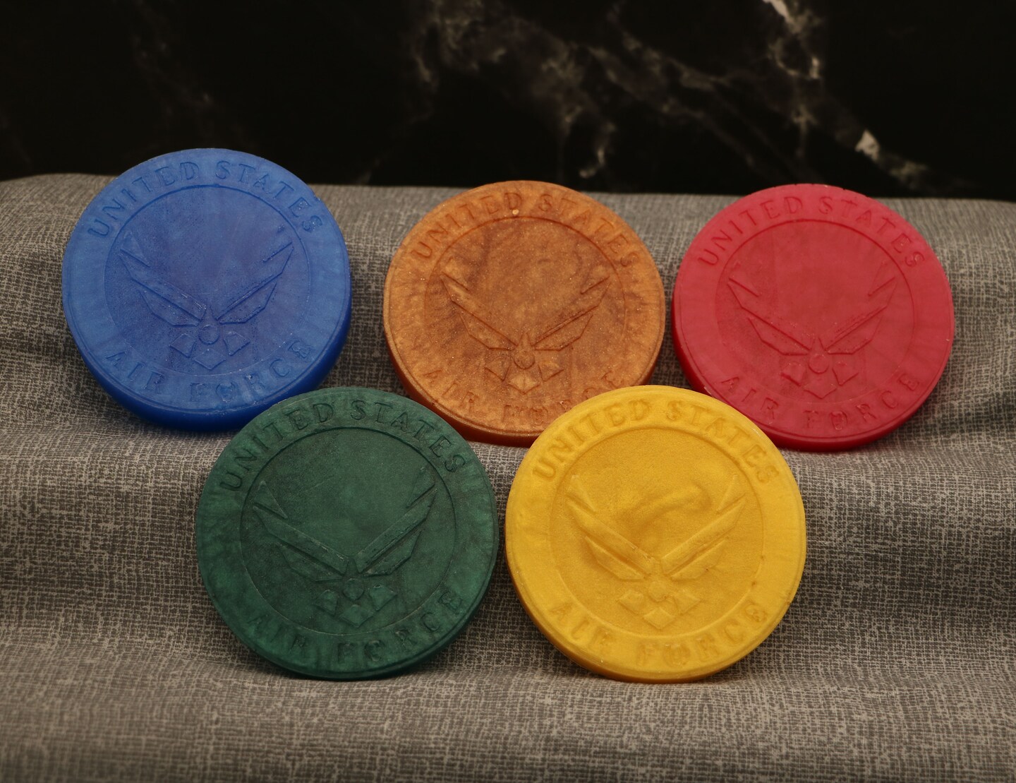 Set of 2 US Air Force Emblem Soaps, for Birthday, Anniversary, Father's ...