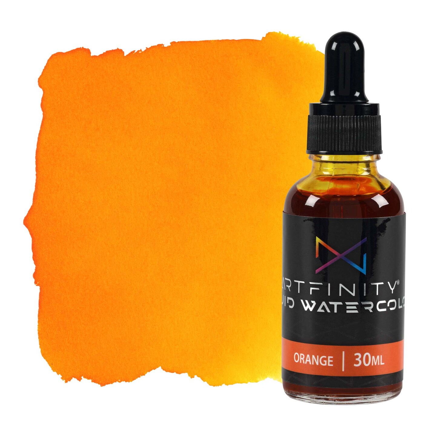Artfinity Liquid Watercolor Paint 30 ml Bottle, Orange - Vibrant Dye ...