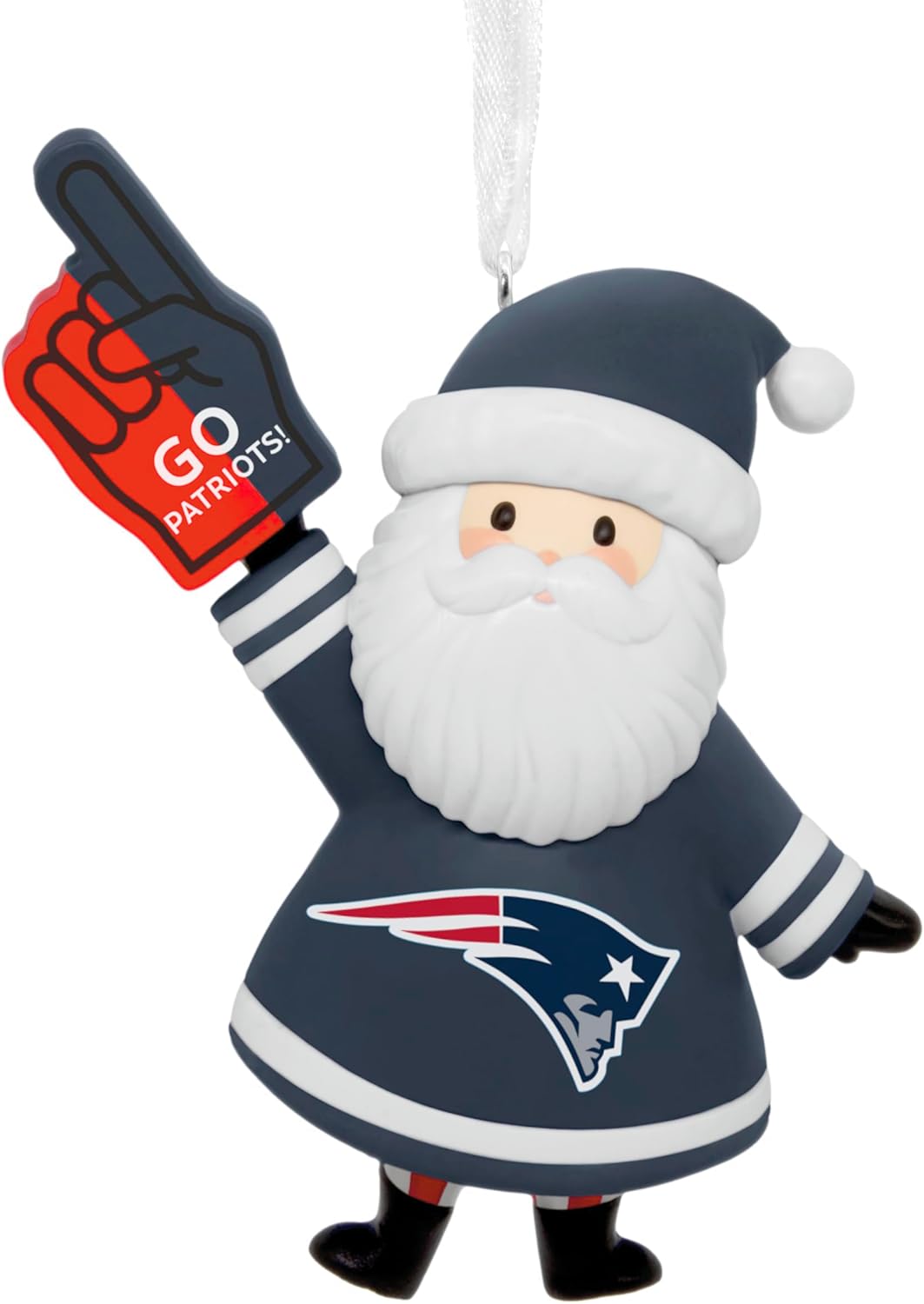 NFL New England Patriots Santa Fan Christmas Ornament | Michaels