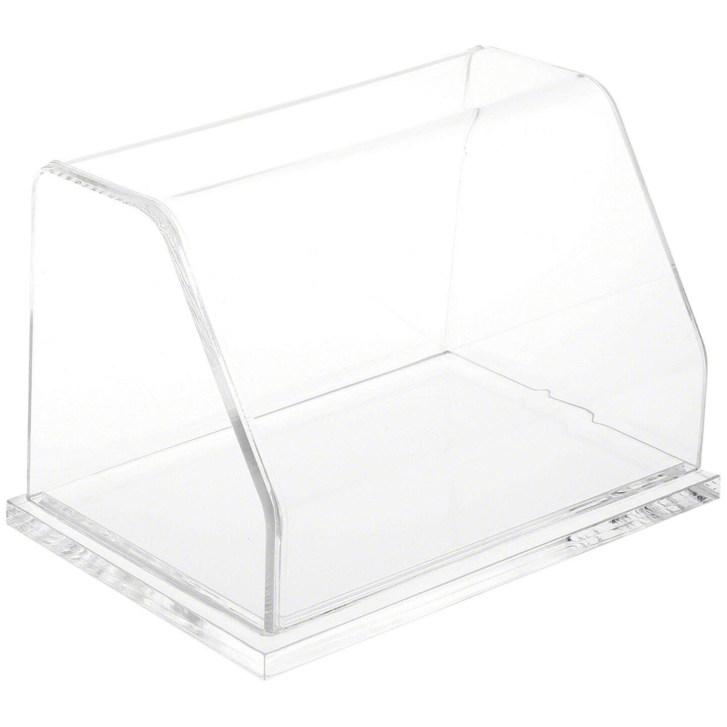 Plymor Clear Acrylic Slanted Front Display Case, 6" W x 4" D x 4" H ...
