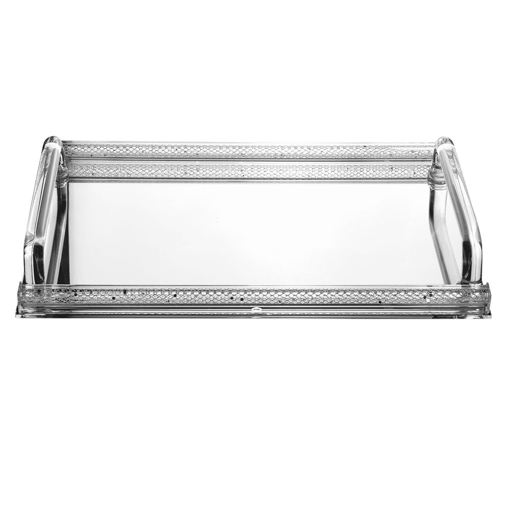 Mirror Tray with Inner Gold Netting Design | Michaels