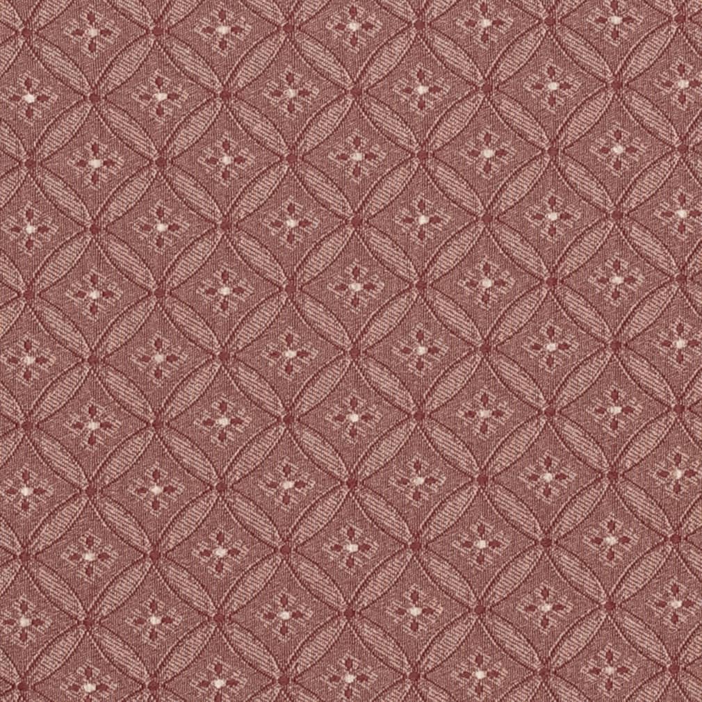 Red Fade Resistant Geometric Woven Pattern Upholstery Fabric by The ...