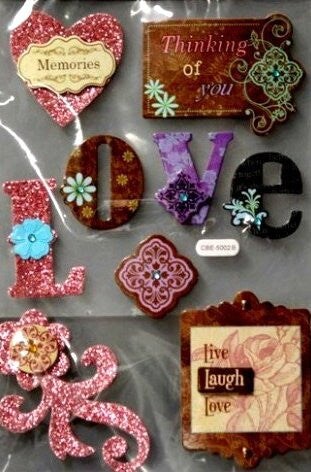 Designer Love Dimensional Stickers | Michaels