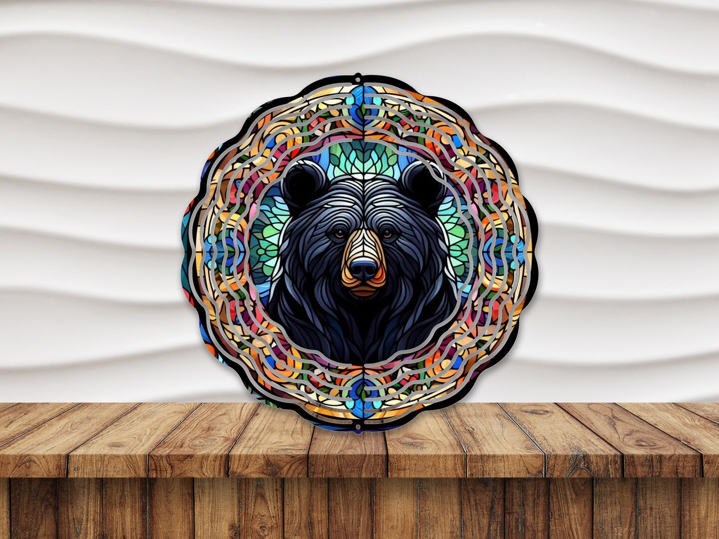Black Bear Wind Spinner, Garden Decor, Wildlife Gift, 3 Size Choices ...