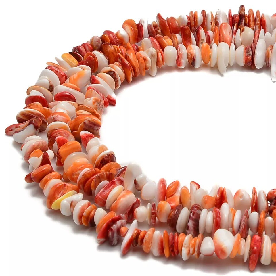 Spiny Oyster Chips Beads Size 8-10mm 15.5" Strand (8-10mm) | Michaels