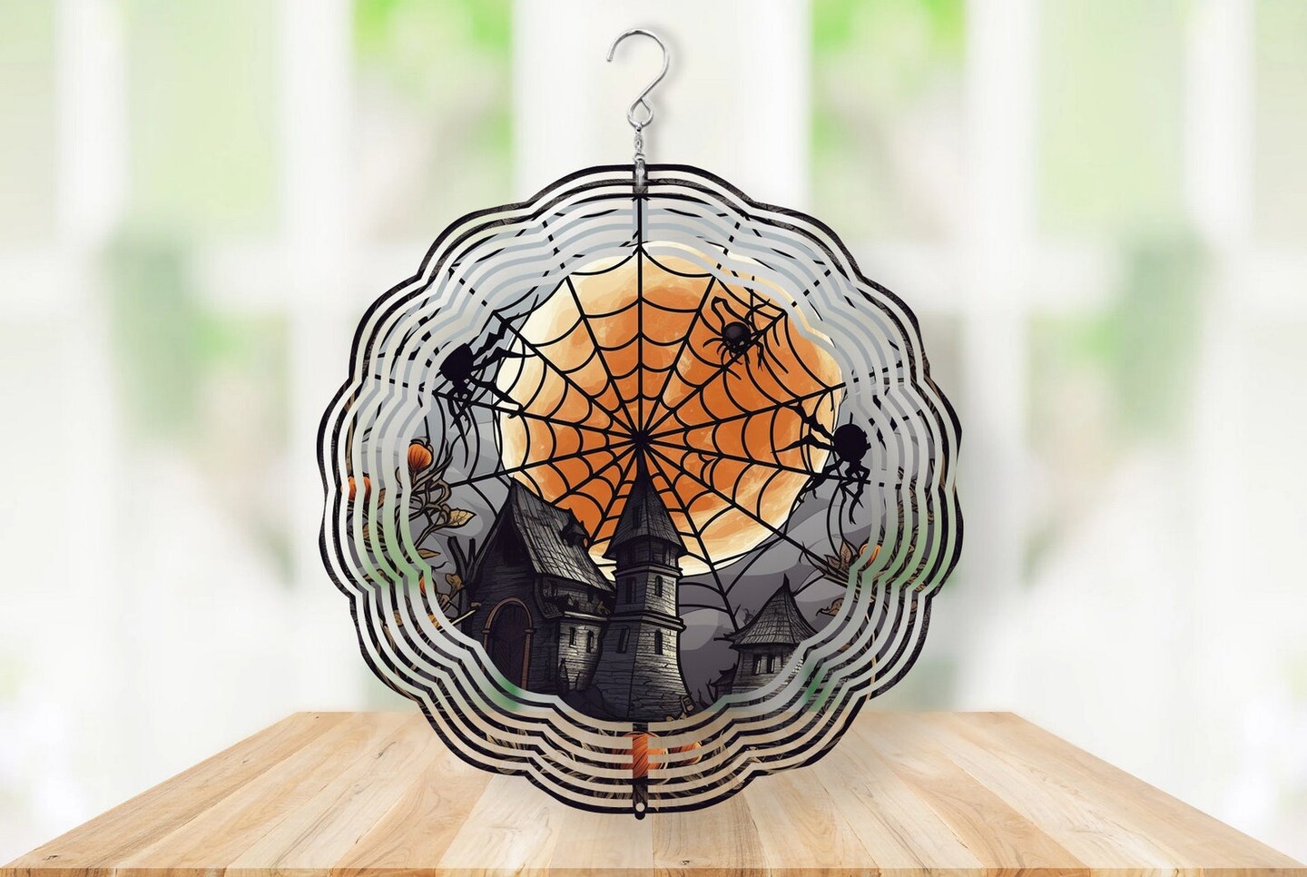 Halloween Web Wind Spinner, Fall Decor, Yard Decoration, 3 Size Choices ...