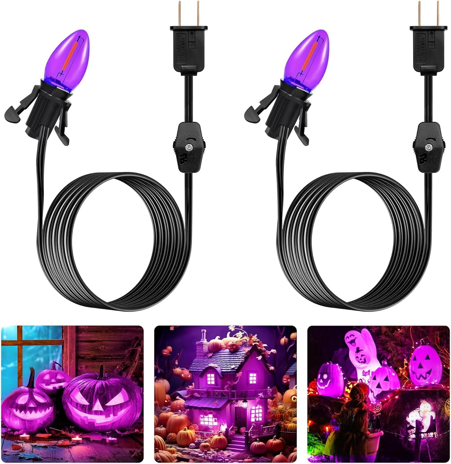 Accessory Cord with One LED Light Bulb - 6Ft Cord with On/Off Switch ...