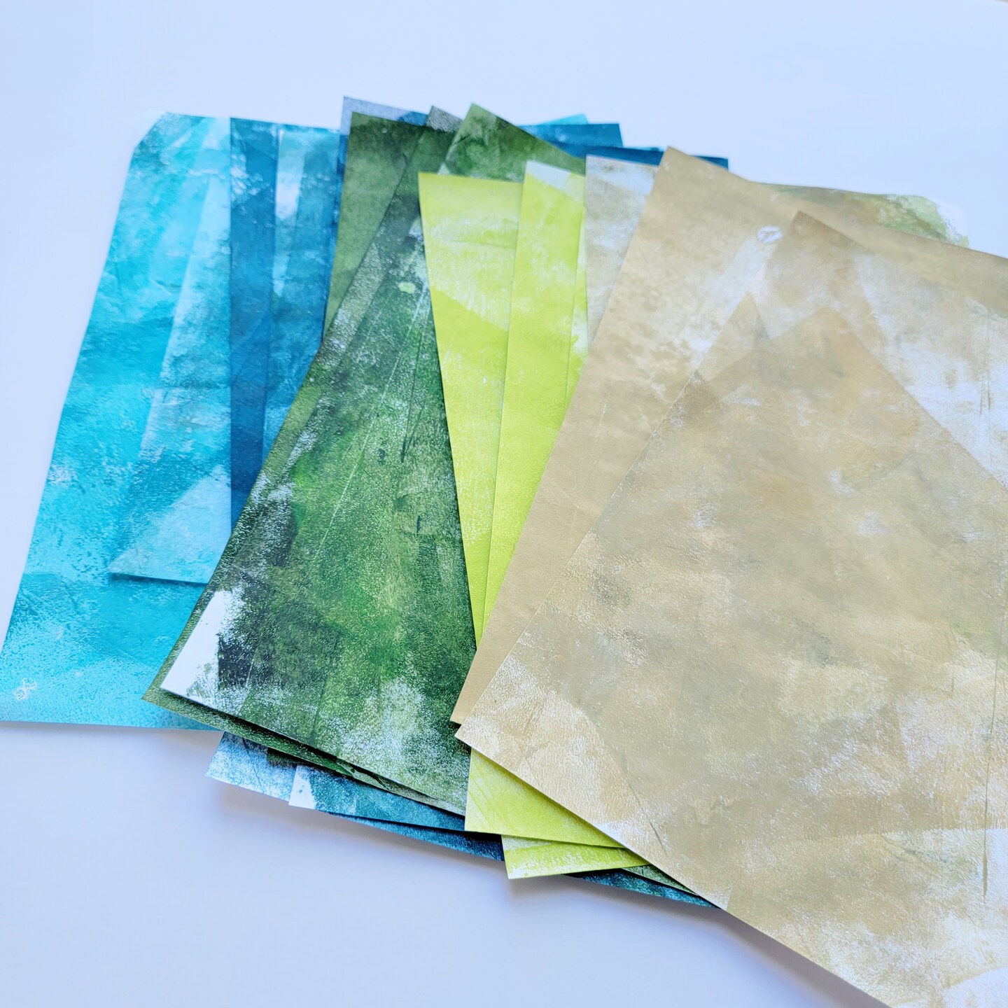 Plain Colored Collage Papers Hand painted Scrapbook Supplies Pack (15 ...