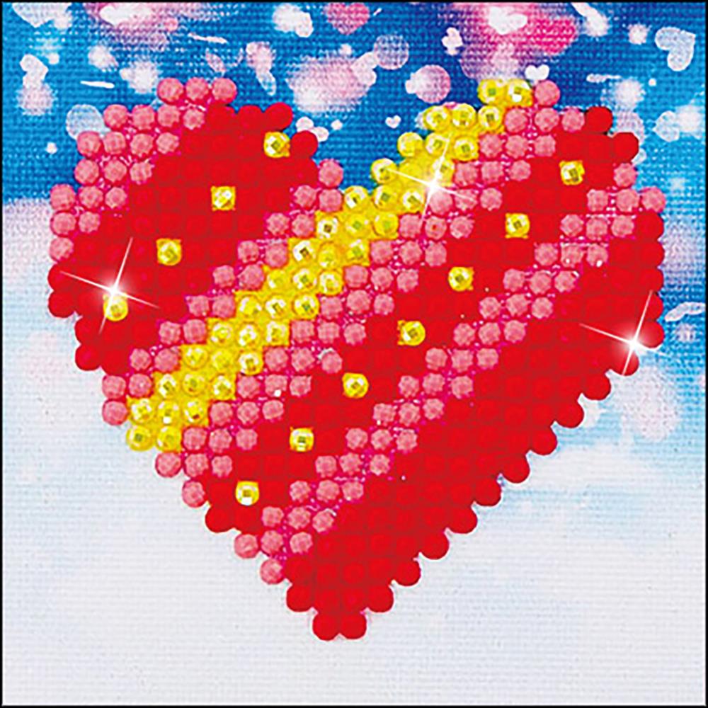 DIY Diamond Dotz Patchwork Heart Love Kids Beginner Facet Art Craft Kit ...
