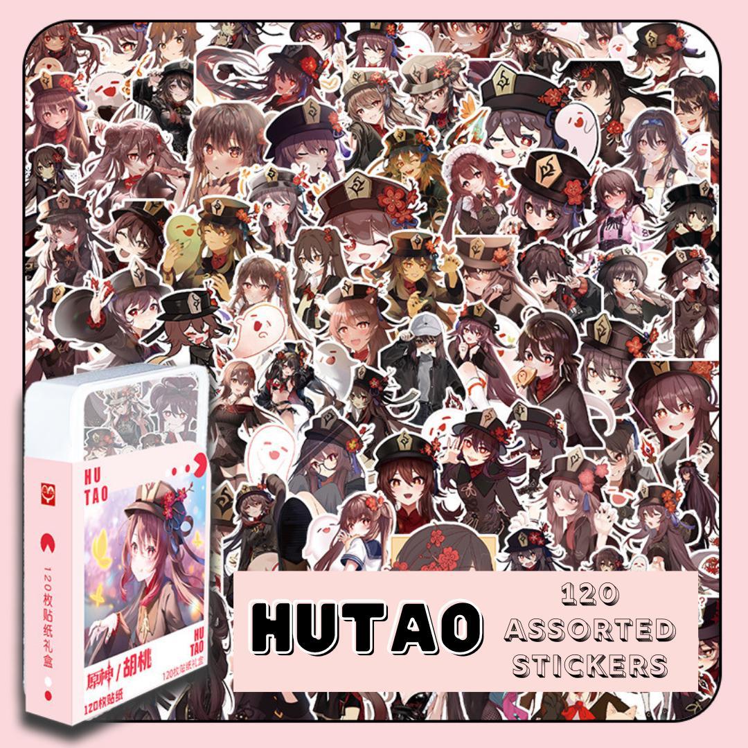 Genshin impact Hutao sticker pack, 120 genshin impact Hutao stickers ...