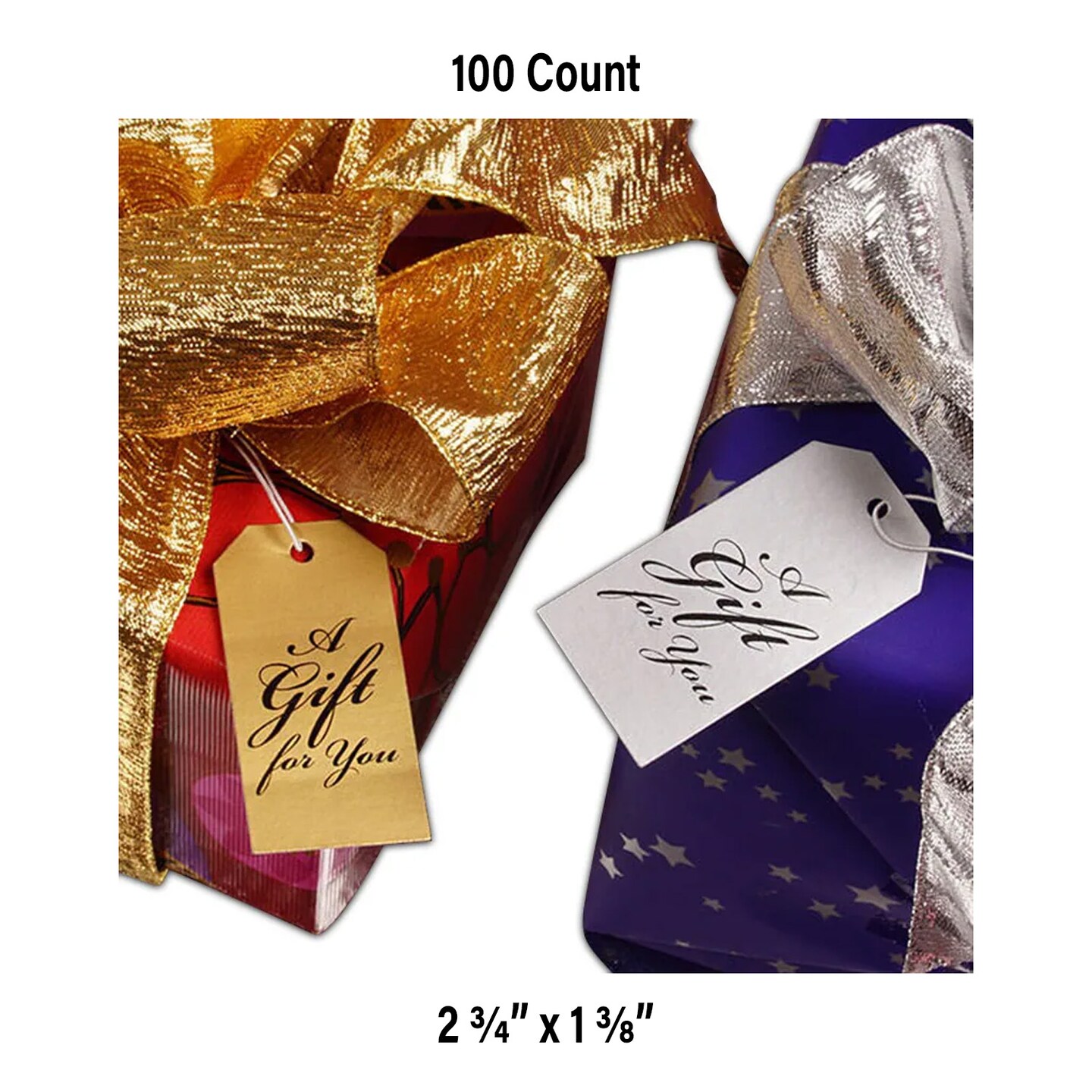 A Gift For You" Strung Gift Tags 2 3/4" x 1 3/8" | Michaels