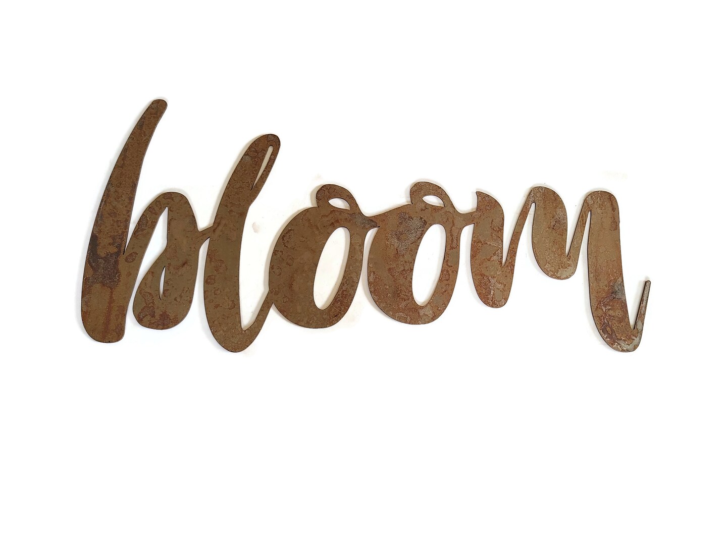 bloom Metal Script Word Sign 11.5 to 17.25 Inches Wide | MakerPlace by ...
