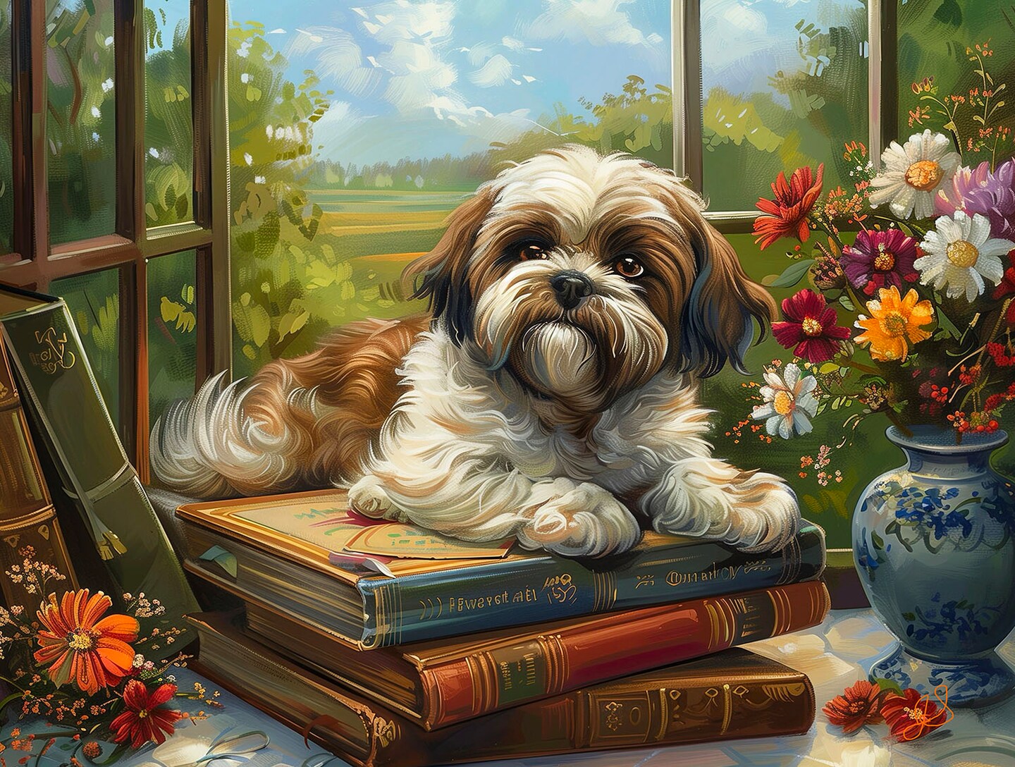 Sunsout Homework Shih Tzu 500 pc Jigsaw Puzzle 77101 | Michaels