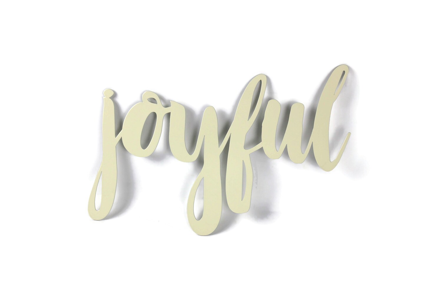joyful Metal Script Word Sign 11.75 to 15 Inches Wide | MakerPlace by ...