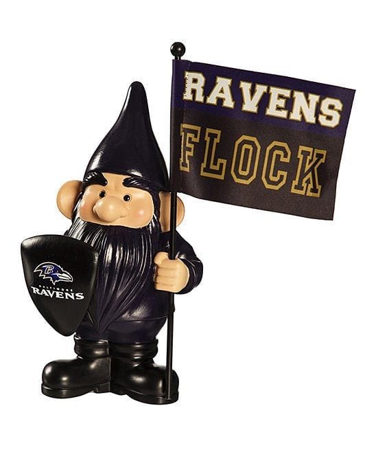 Baltimore Ravens Gnome with Flag Ravens Flock | Michaels