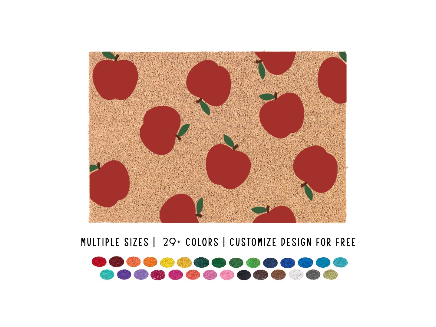 Apple Doormat, Apple Classroom Doormat, Apple Classroom Decor, New ...