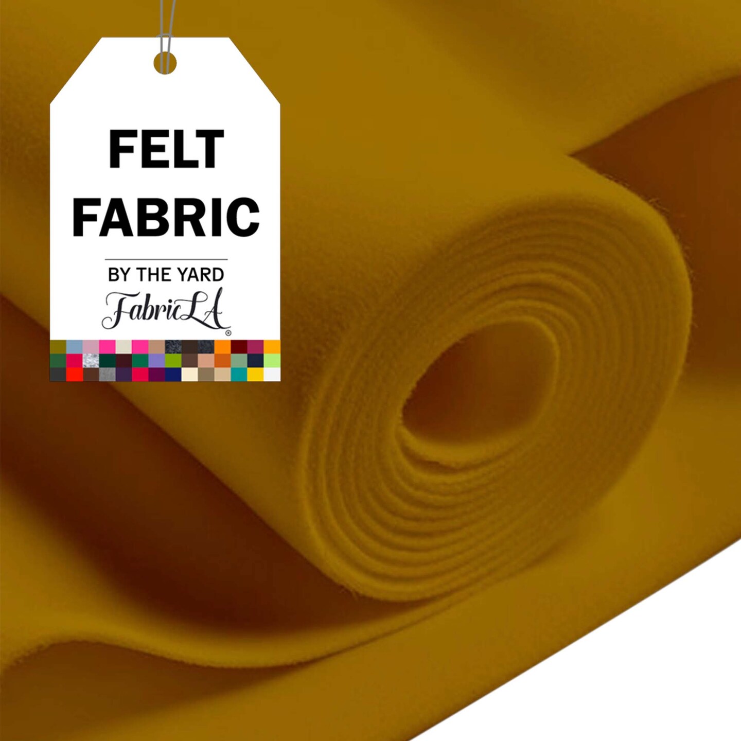 FabricLA Craft Felt Fabric - 72" Inch Wide & 1.6mm Thick Non-Stiff Felt ...