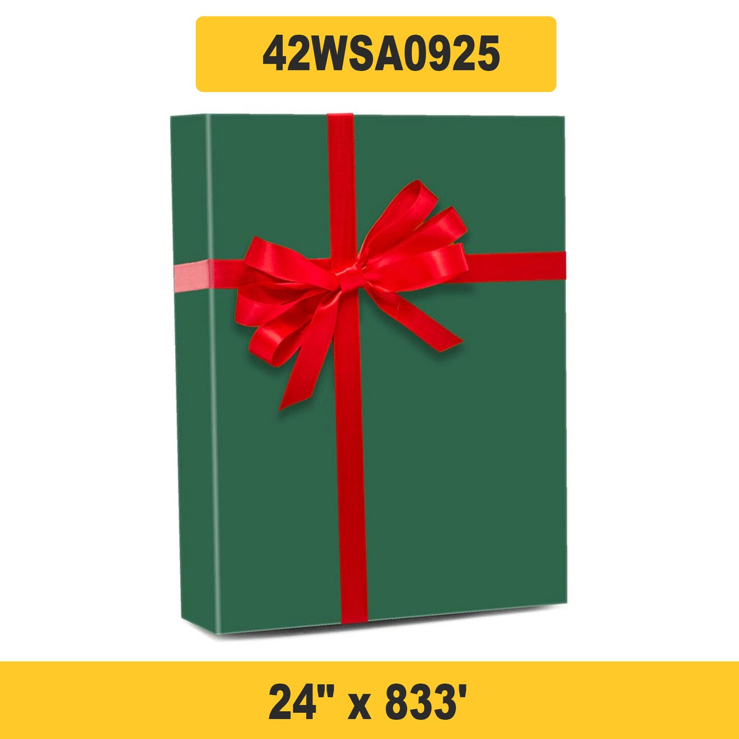 Classic Solid Wrapping Paper 24" x 833' 60 lbs for Extra Large Gifts ...