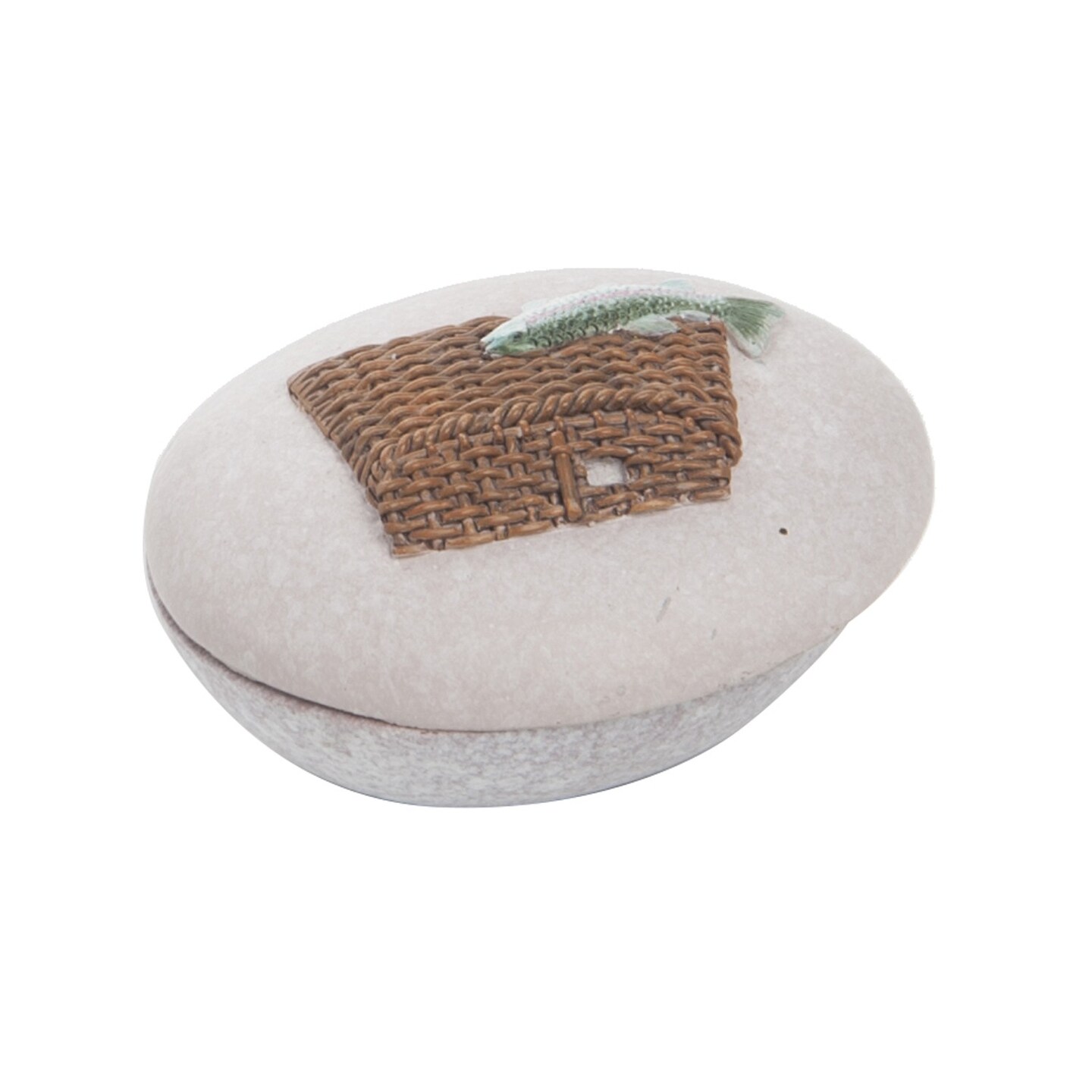 Resin Pebble Box with Basket | Michaels
