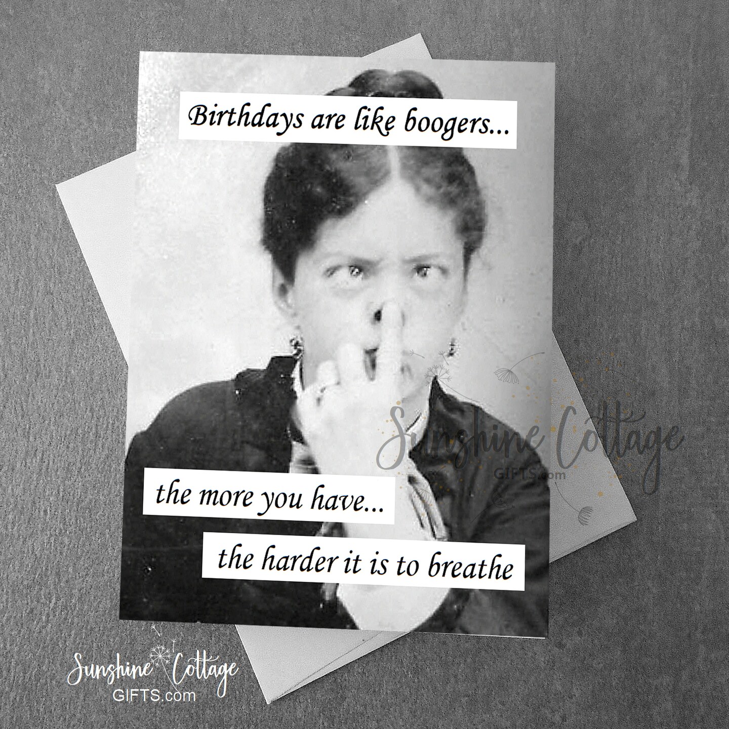 FUNNY BIRTHDAY CARD, Birthdays Are Like Boogers | MakerPlace by Michaels