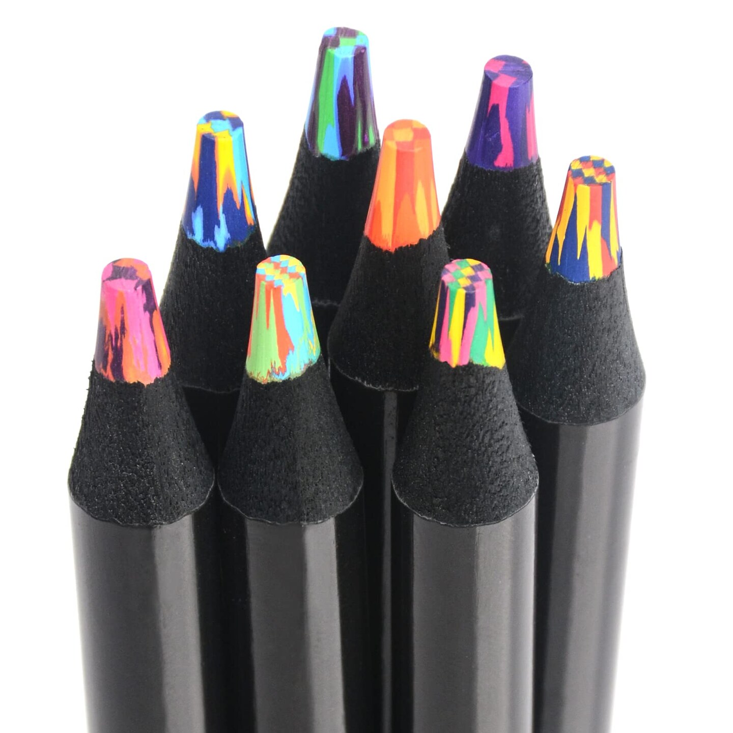 Art Supplies for Kids Teens Adults, 8 Pieces Rainbow Colored Pencils ...