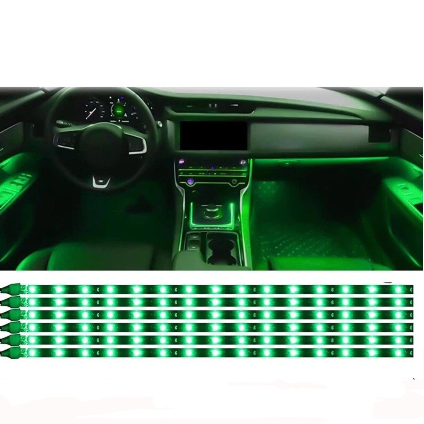 4 PCS Neon Tube Underglow LED RGB Under Car Strip Light Kit Underbody ...