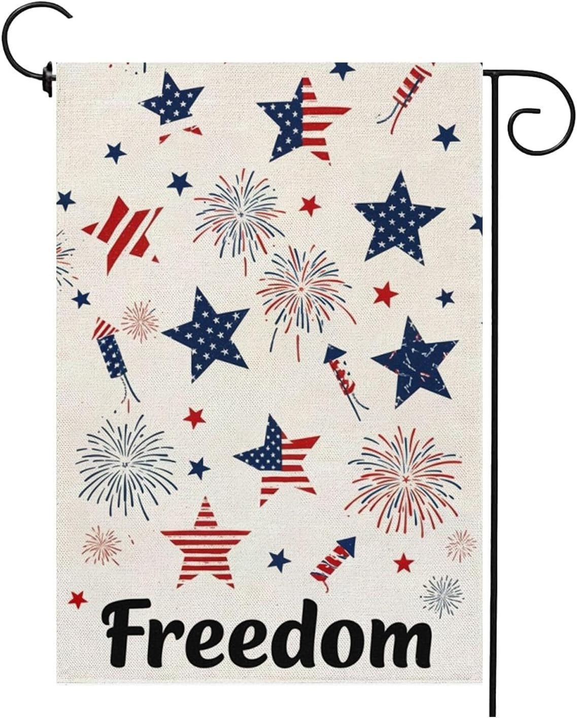 4th of July Freedom Garden Flag 12x18 Inch Double Sided Outdoor ...