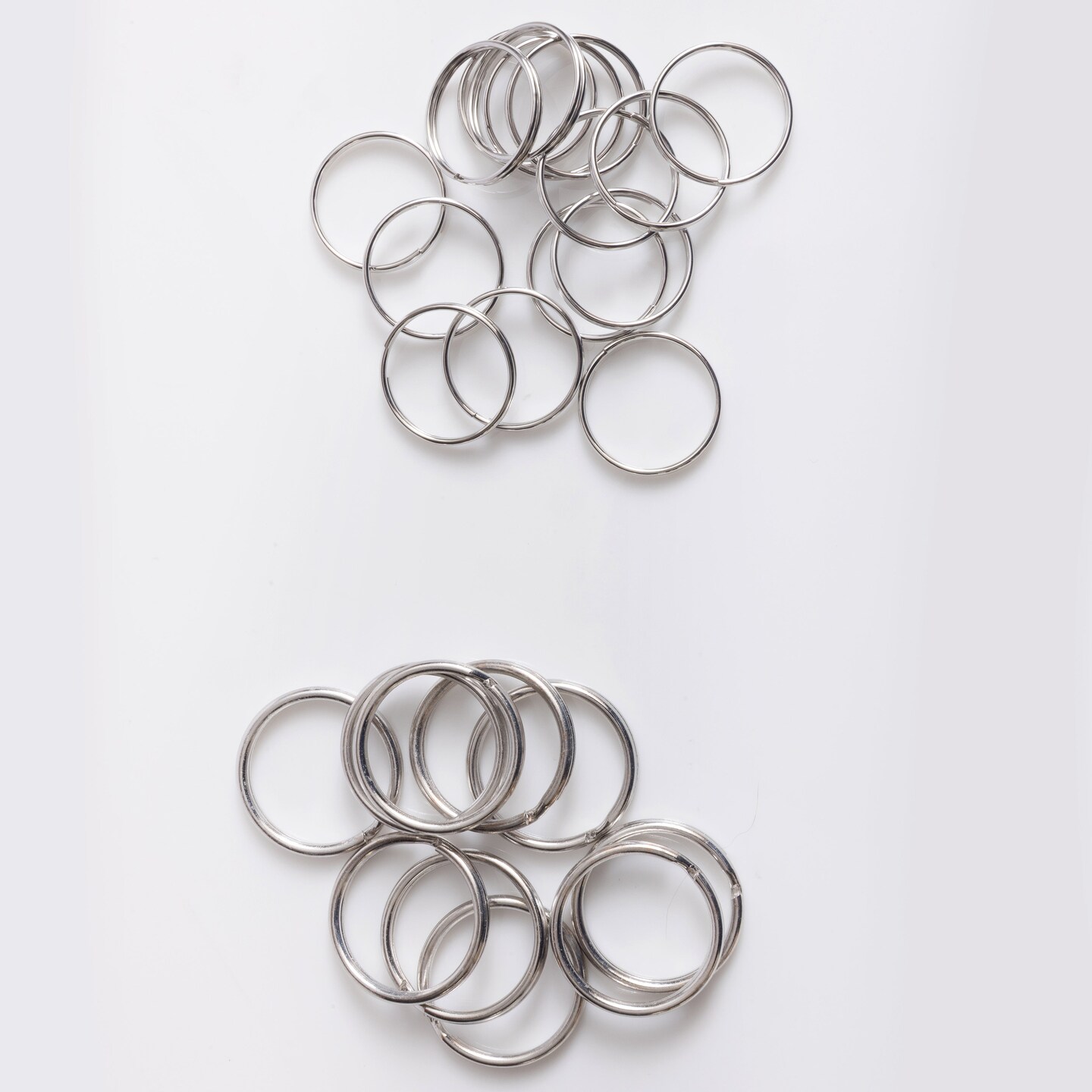 Silver Tone Split Key Rings Multipack of 25 | Michaels