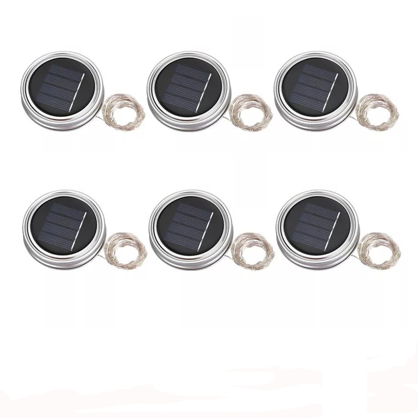 LED Solar Powered Mason Jar Lids Light Outdoor Decor Lamp+Hanger | Michaels