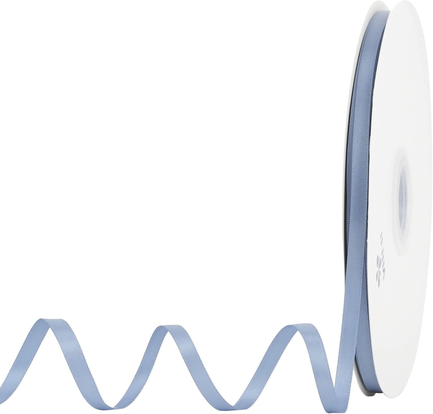 Dusty Blue Satin Ribbon 1/4 Inch Dark Blue Double Sided Satin 100 Yards ...