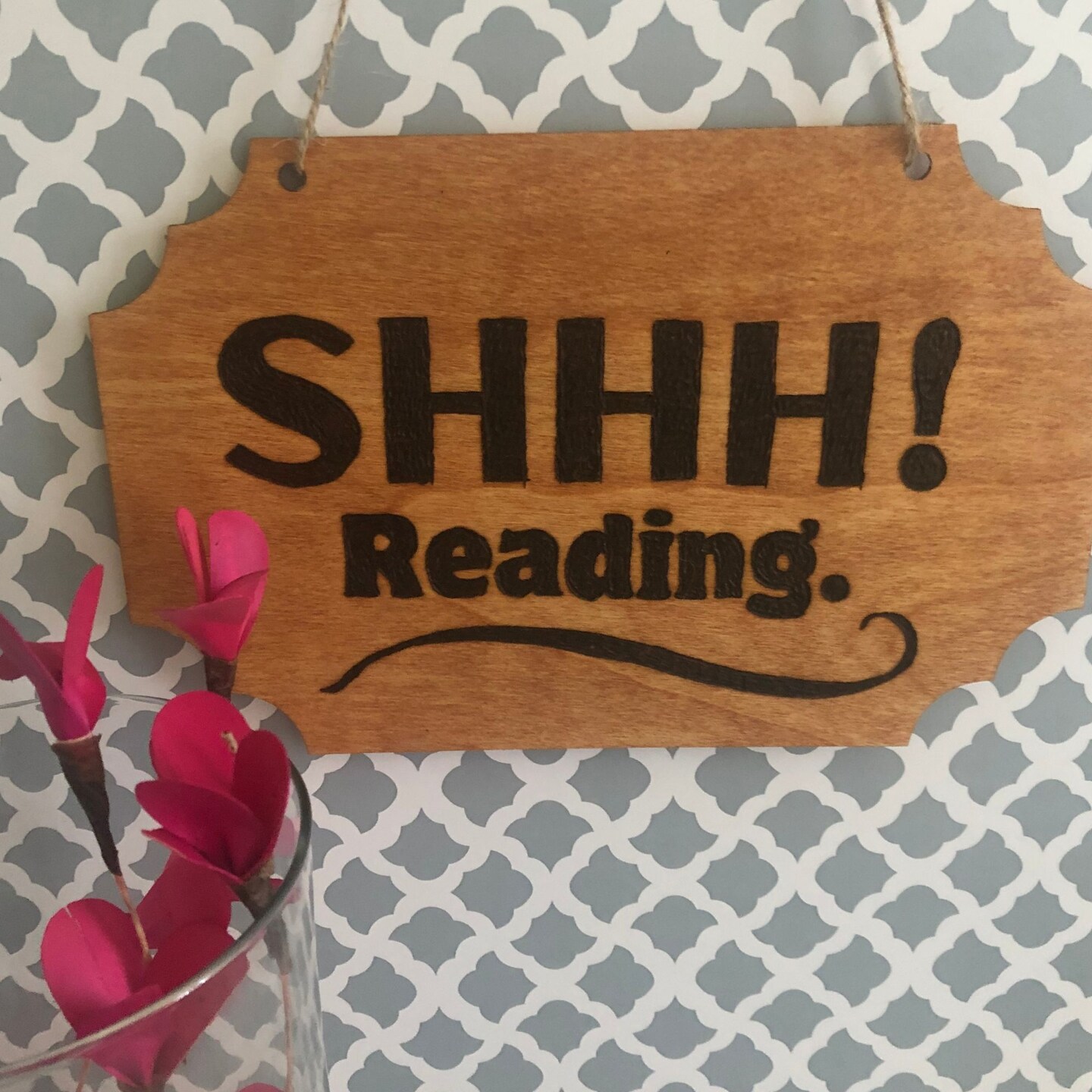Small Rustic Wood Burned Sign for Book Lovers and Homeschoolers ...