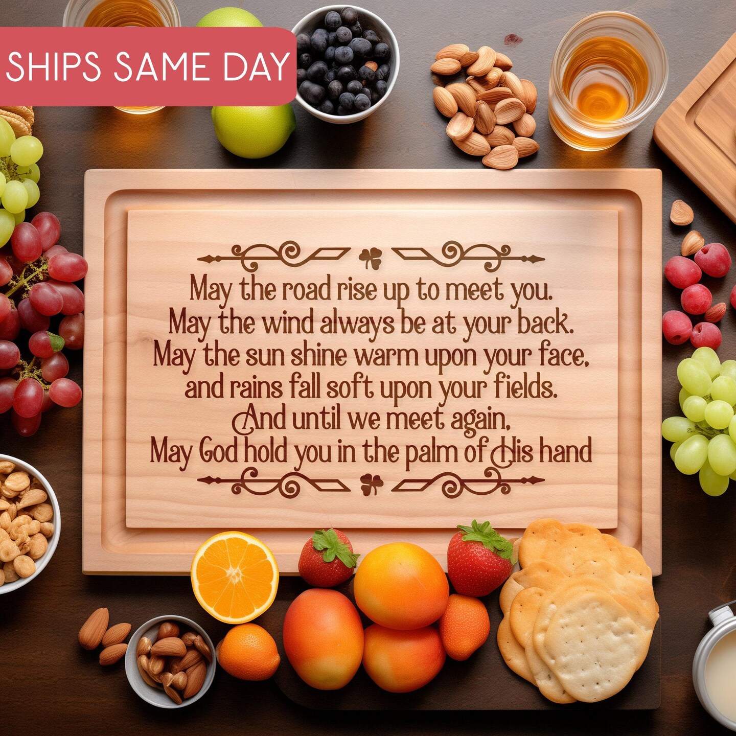 Irish Blessing Kitchen Decor, Irish Blessing Cutting Board, St Patricks ...