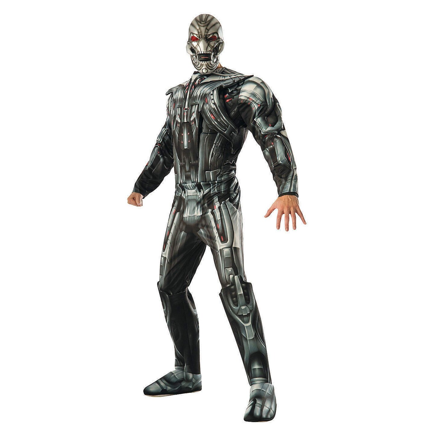 Men's Avengers Ultron Costume Printed Jumpsuit Mask and Boot Tops ...