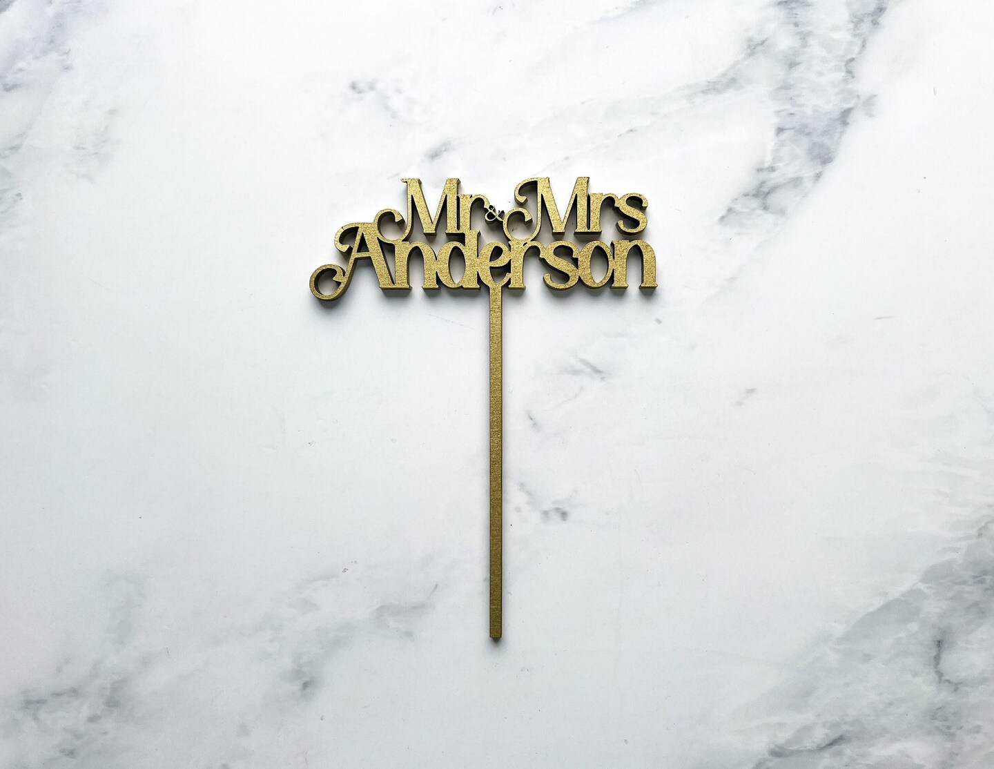 Custom Wedding Cake Topper, Laser Cut, Last Name, Mr and Mrs Cake ...