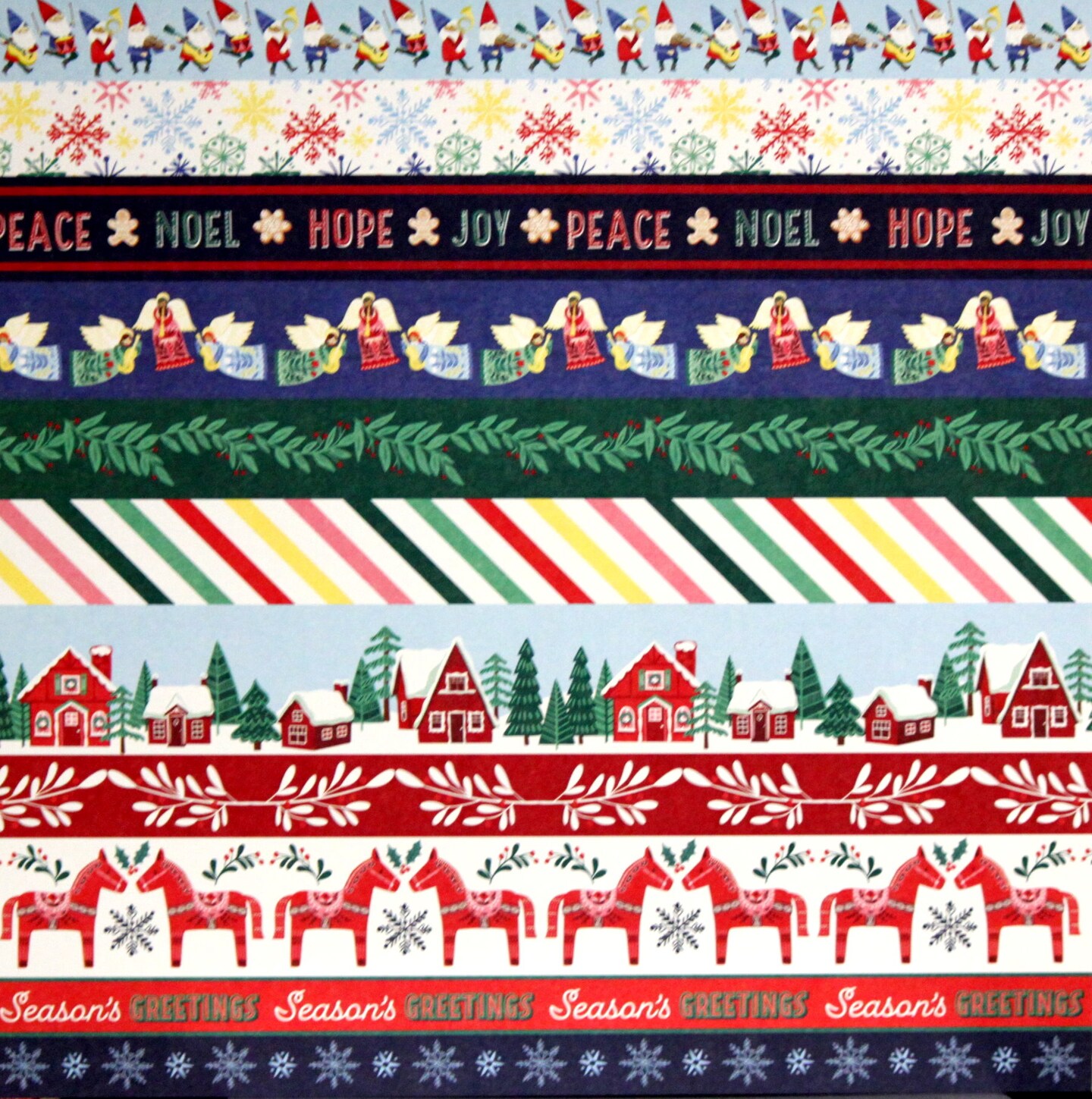 Recollections Peace On Earth/Christmas Borders Cut-outs 12 x 12 Lt ...