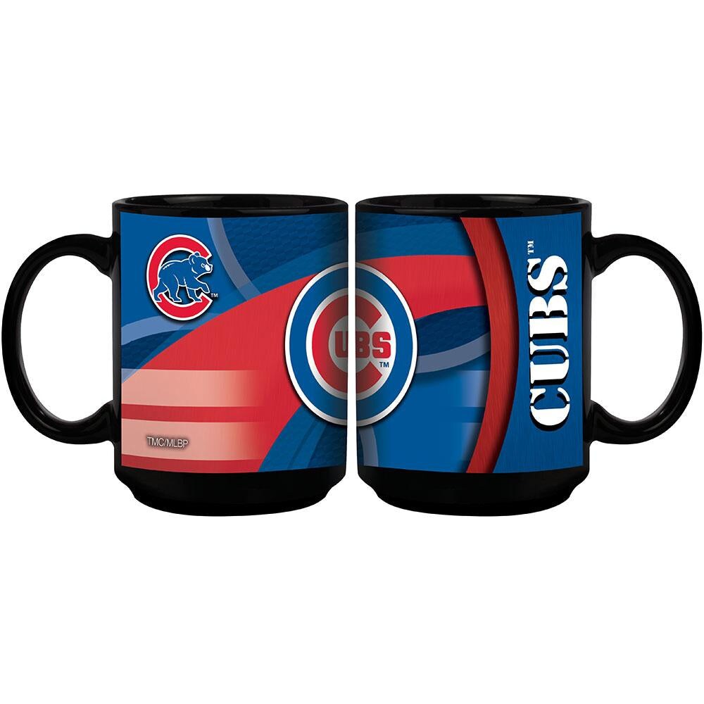 15oz Black Carbon Fiber Mug | Chicago Cubs | Michaels