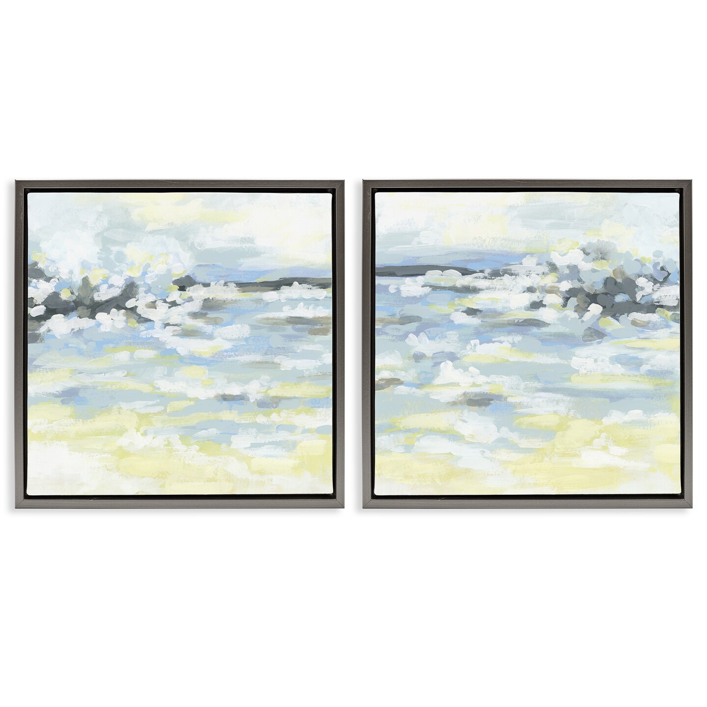 Stupell Industries Abstract Citrus Surf 2pc Floating Frame Set By June ...