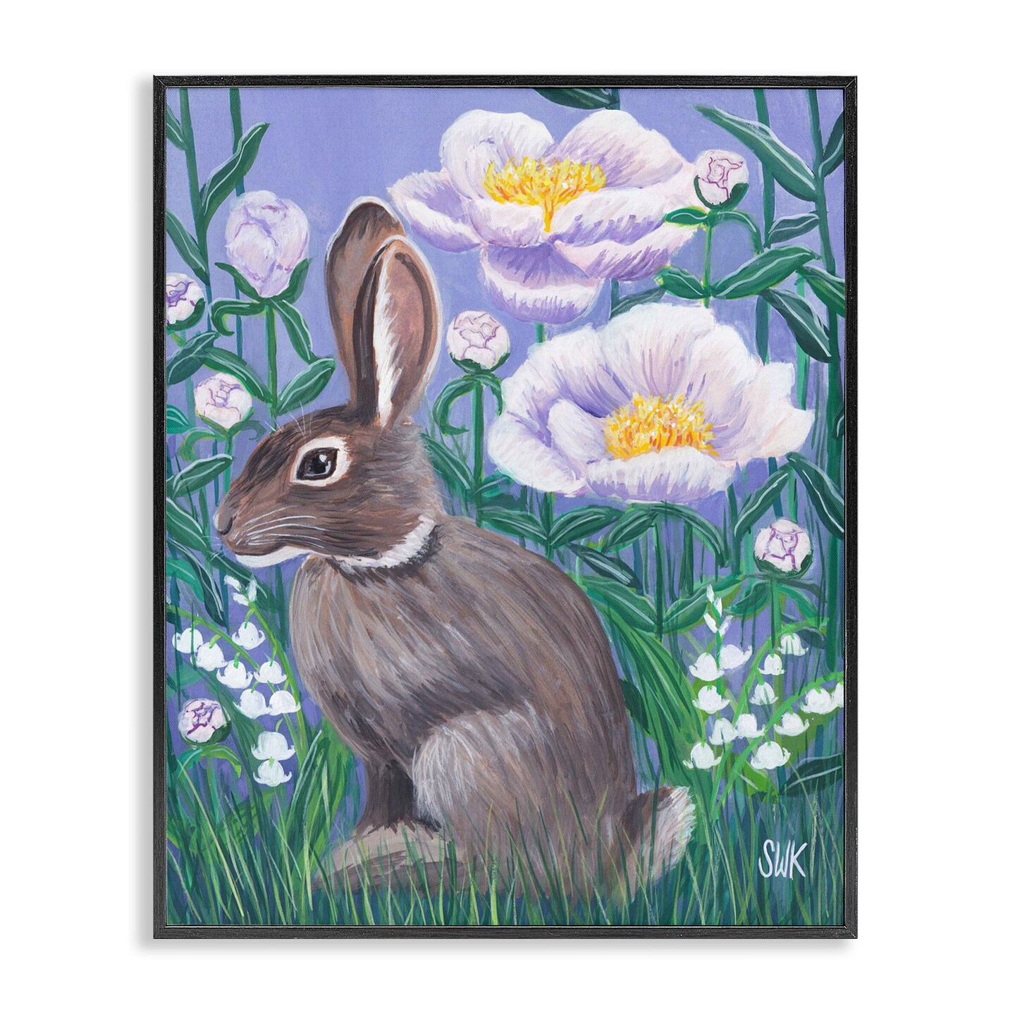 Stupell Industries Cottontail Rabbit at Dusk Framed Giclee By Sarah ...