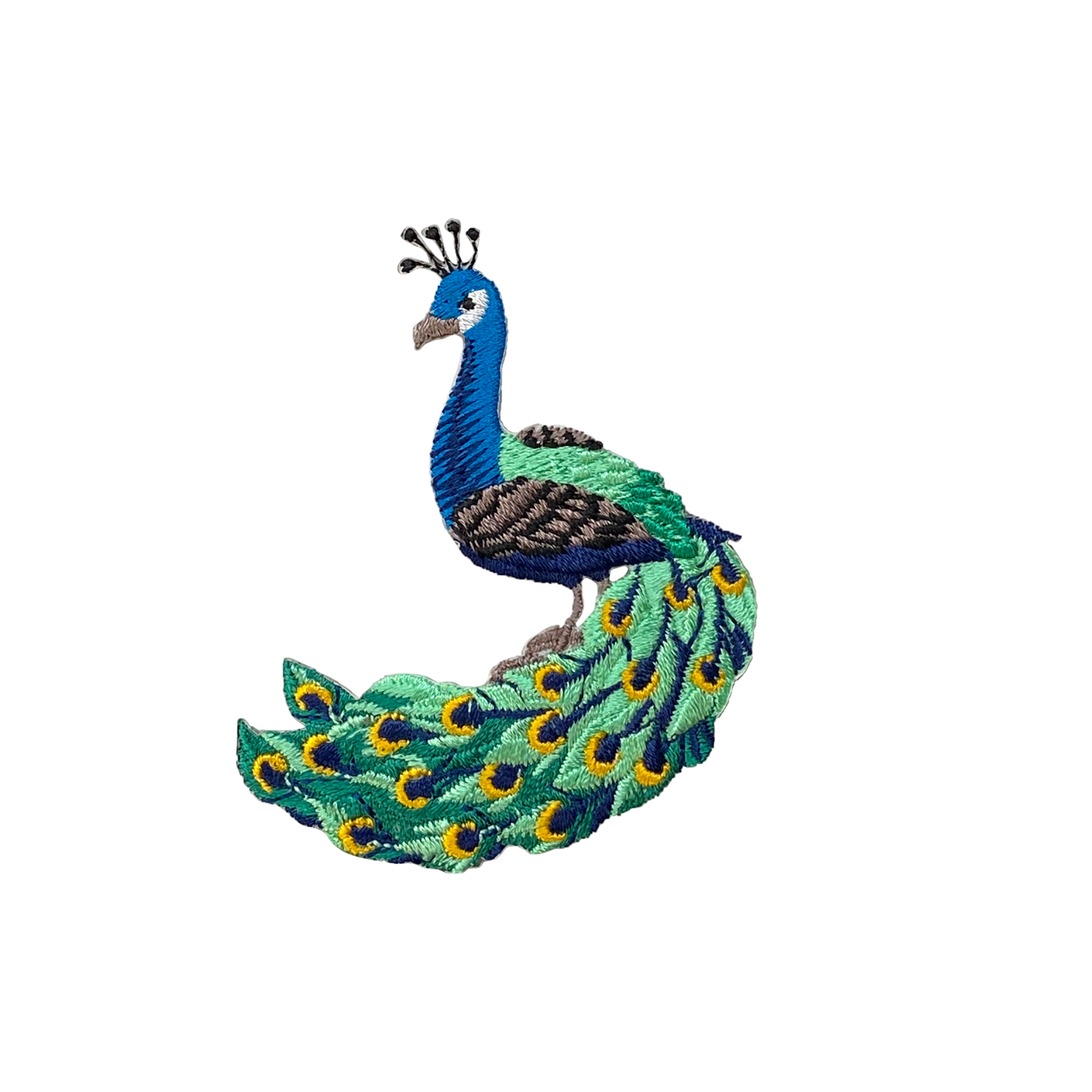 Peacock Facing Left, Bird, Embroidered, Iron on Patch | Michaels