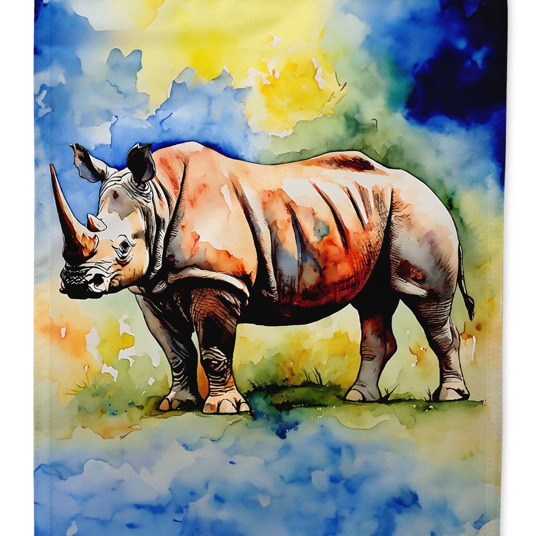 Edge Collections - 28" X 40" - Multicolor - Rhinoceros Large Porch ...
