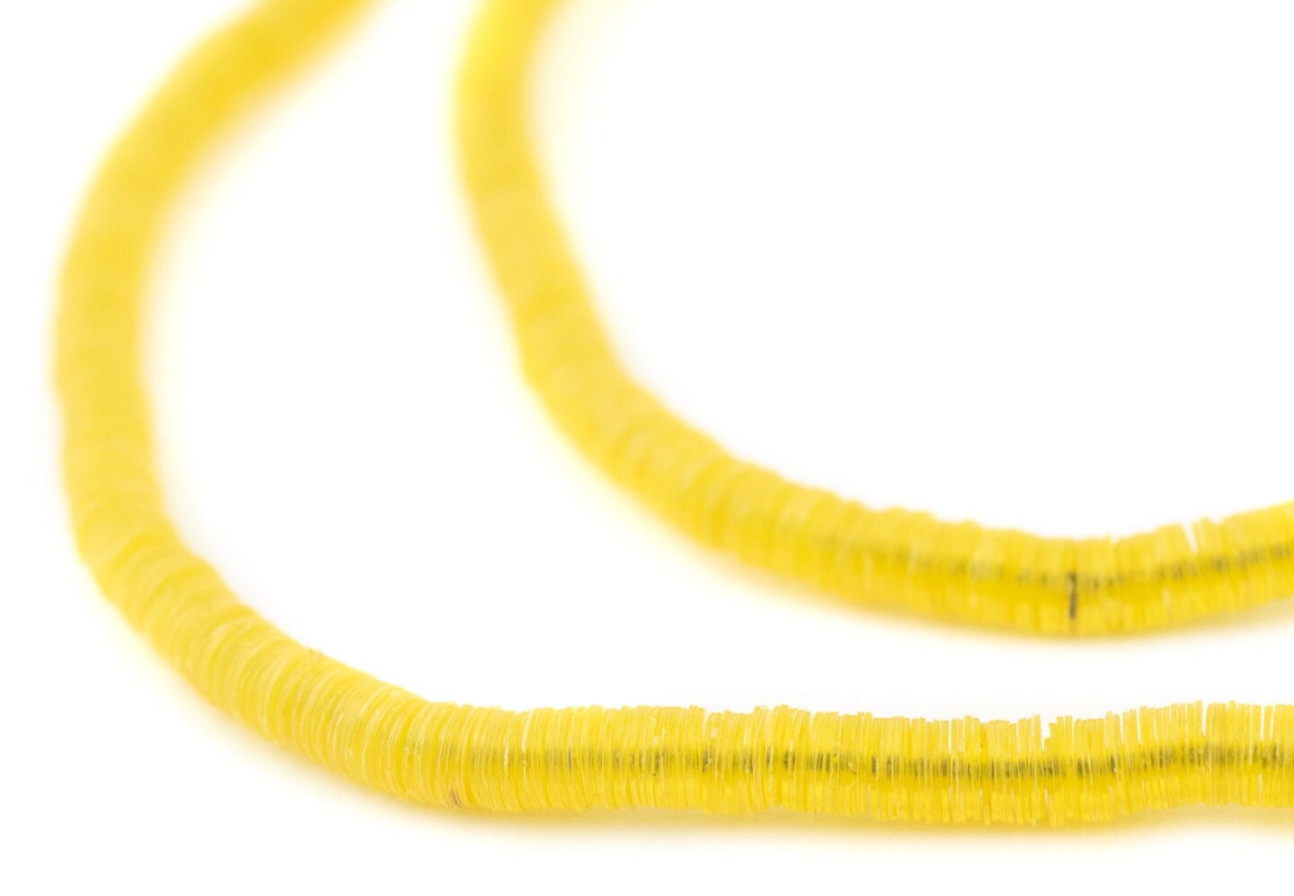 The Bead Chest Translucent Yellow Vinyl Phono Record Beads (4mm) | Michaels