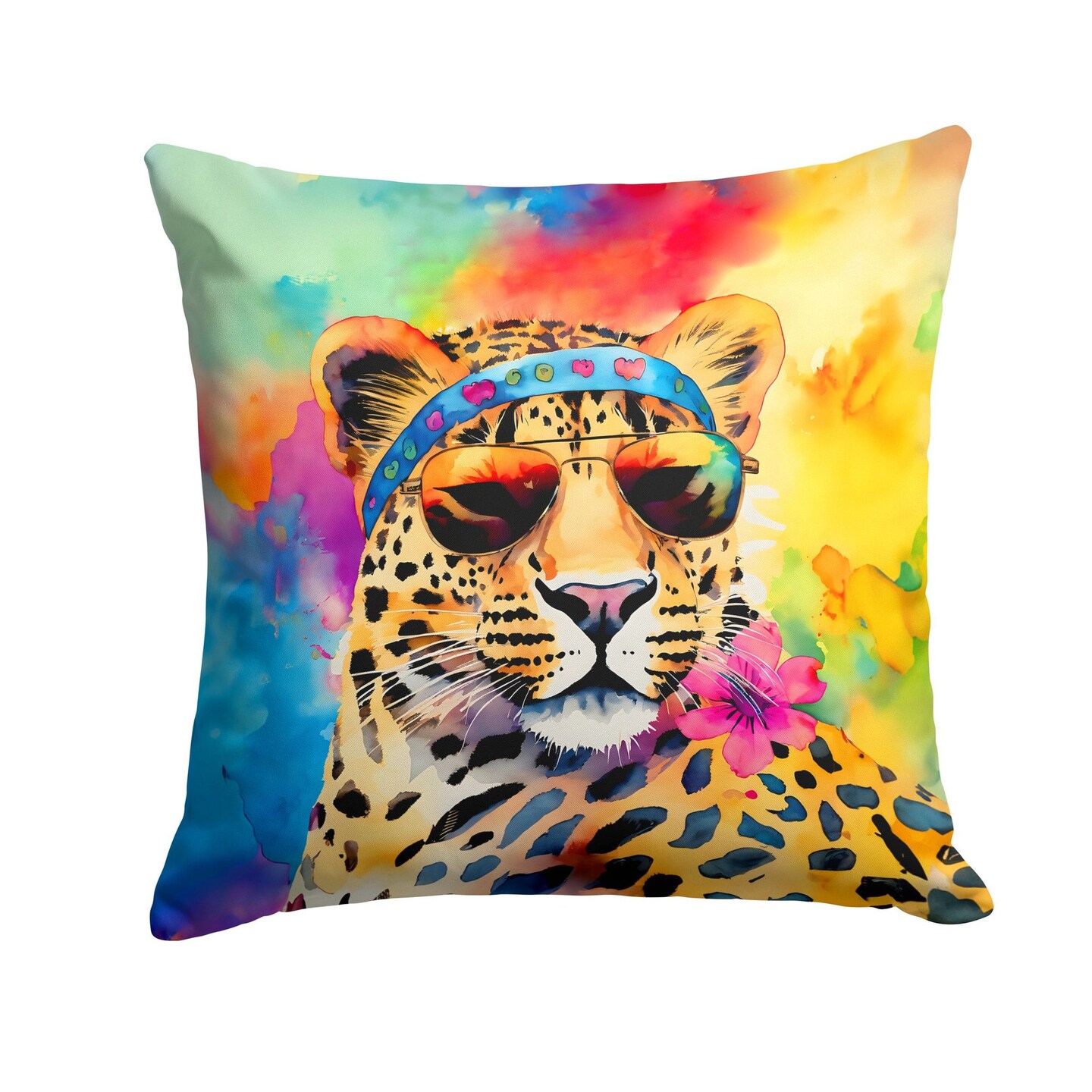 Edge Collections - 18" X 18" - Multicolor - Hippie NEW Leopard Animal ...