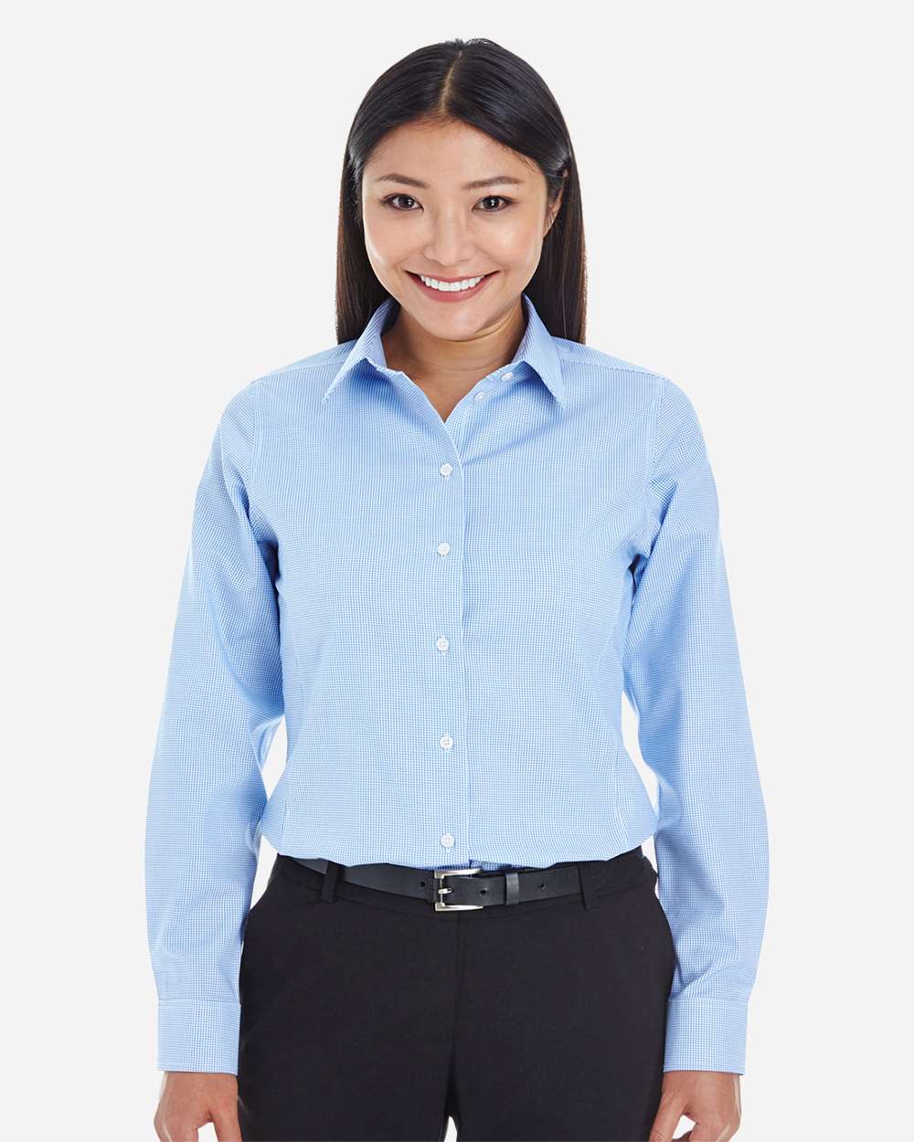 Devon & Jones® Women’s Classic Dobby Dress Shirt Tailored Fit Non-Iron ...