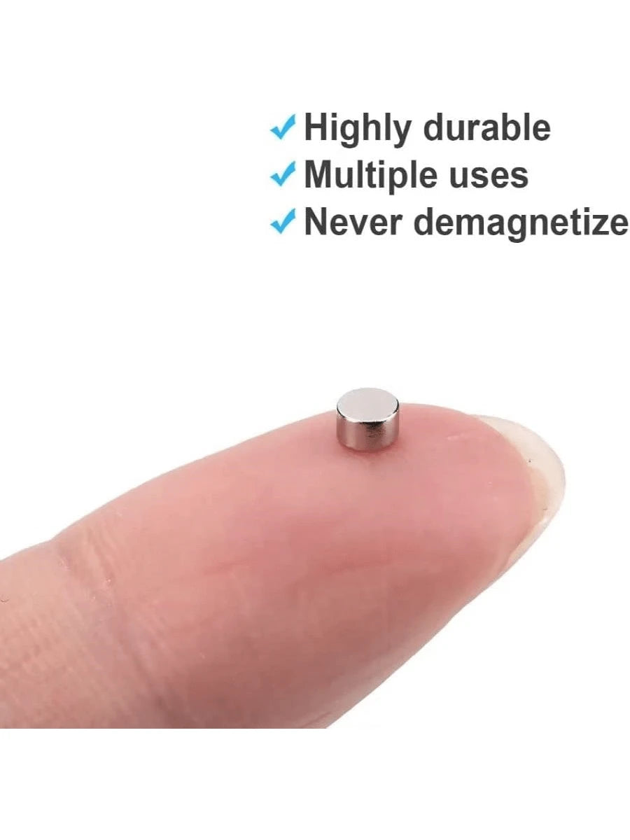 100Pcs Small Magnets, 8x3 Mm Mini Tiny Round Magnets Micro Magnets ...